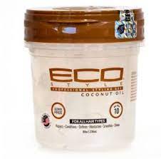 Eco COCONUT OIL HAIR STYLING GEL Hair Gel (235 ml) – saffronskins